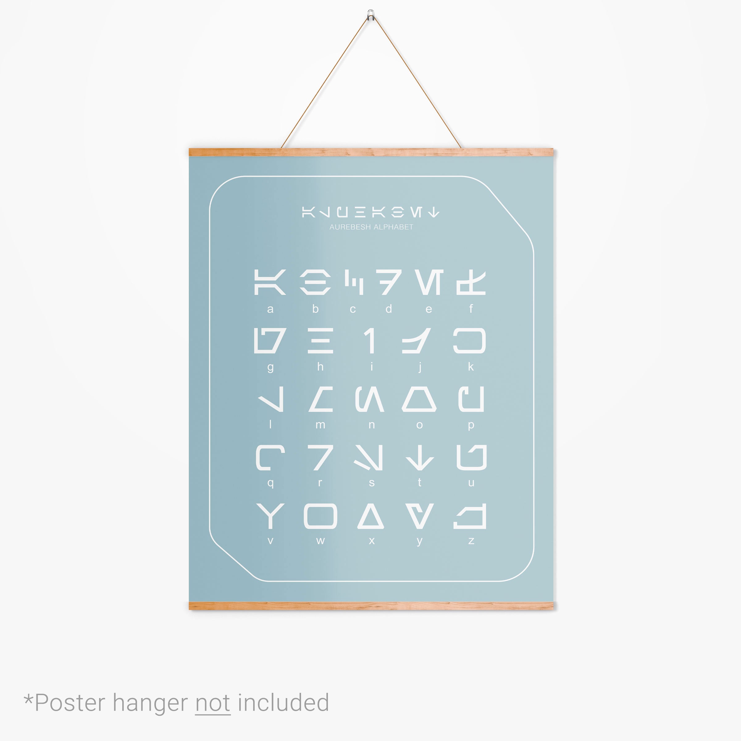 AUREBESH ALPHABET | POSTER PRINT – Beyond The Gift Shop