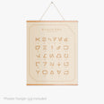 AUREBESH ALPHABET | POSTER PRINT