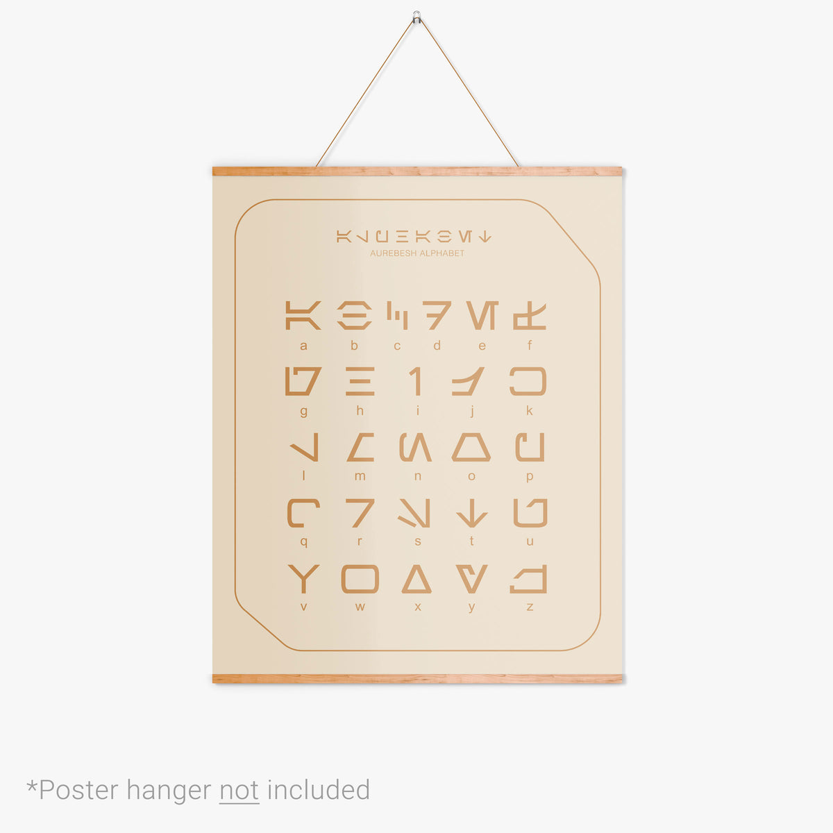 AUREBESH ALPHABET | POSTER PRINT – Beyond The Gift Shop